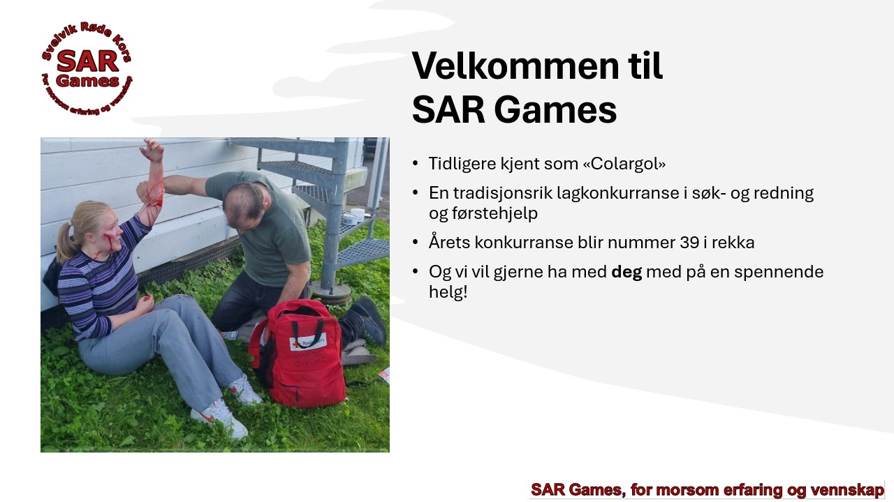 SAR Games – Svelvik Røde Kors SAR Games